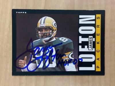 JAMES LOFTEN GREEN BAY PACKERS SIGNED AUTOGRAPHED 1985 TOPPS CARD #75 W ...