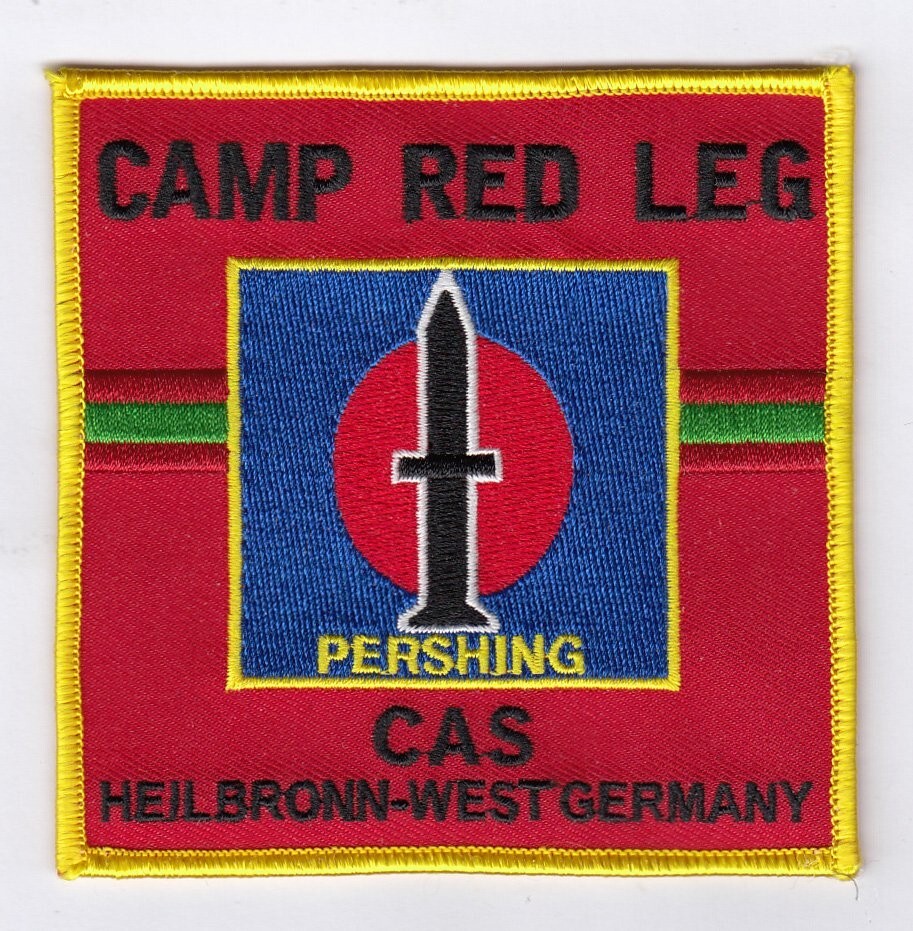 Camp Red Leg CAS Pershing - Heilbronn 4" embroidered patch | eBay