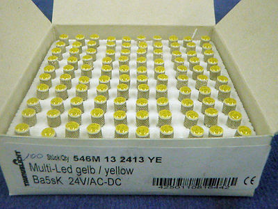 10 Stk. Multi-LED Ba5sK 546M 13 2413 YE GELB TAUNUSLICHT gesockelte LED ...