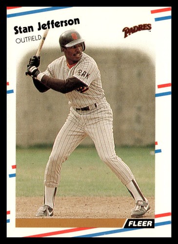 1988 Fleer #587 Stan Jefferson San Diego Padres Baseball Card | eBay