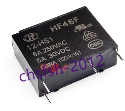1 pcs New IN BOX HF Hongfa Relay HF46F-12-HS1（5A12VDC）4 feet | eBay