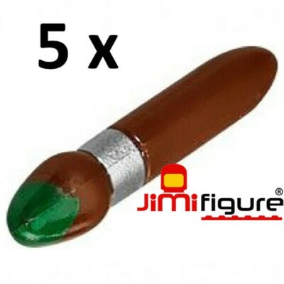 NEW 5 x LEGO Minifigure Utensil Paint Brush Reddish Brown w Green Tip ...