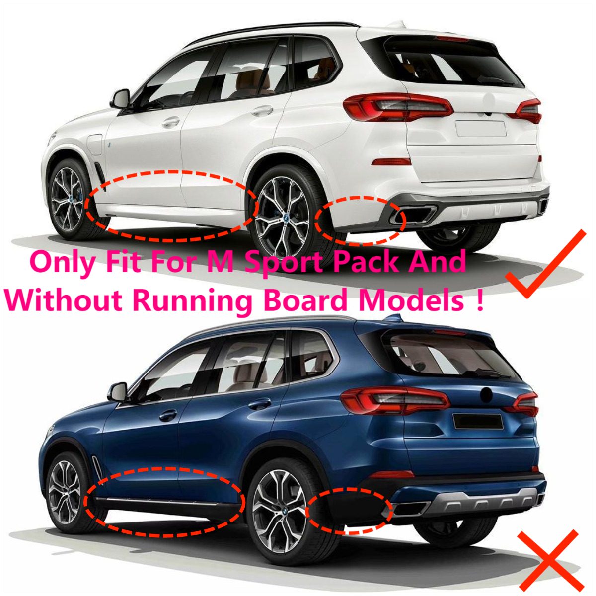Splash Mud Flaps Guard Mudguards Fender For 2019-2023 BMW X5 M Sport ...