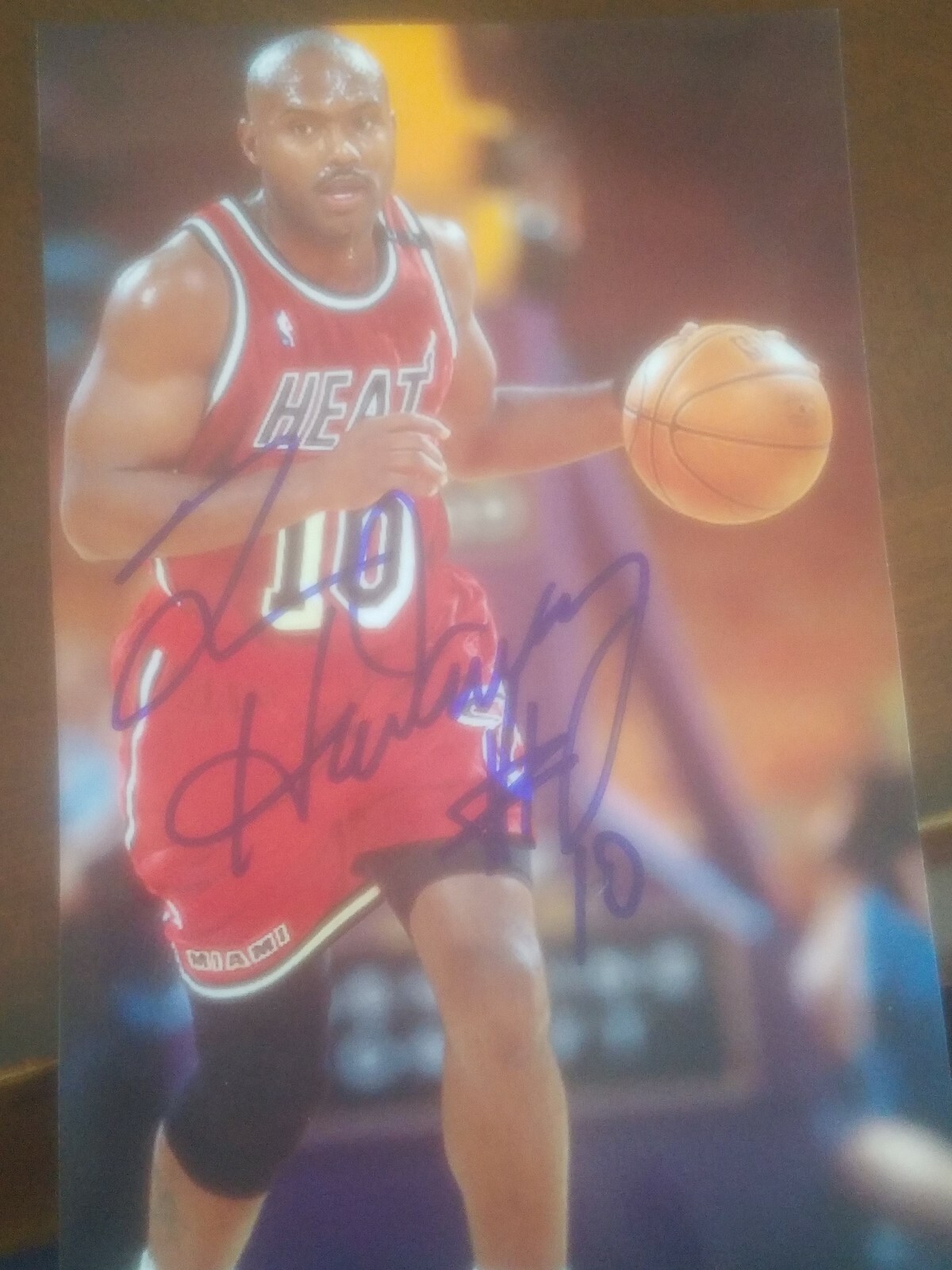 tim hardaway signed 4x6 photo picture autographed signature image nba ...
