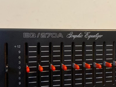 Biamp EQ / 270A 27 Band Professional Graphic EQ. Rack Mount Studio ...