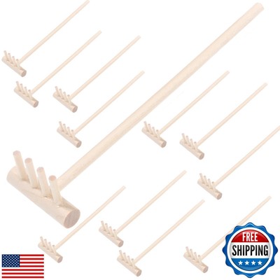 12pcs Mini Sand Rakes Zen Bamboo Garden Drawing Rake Pen Tools for ...