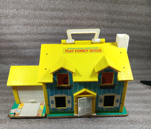 Vtg 1969 Fisher-Price Little People Play Family House 952 Made USA ...