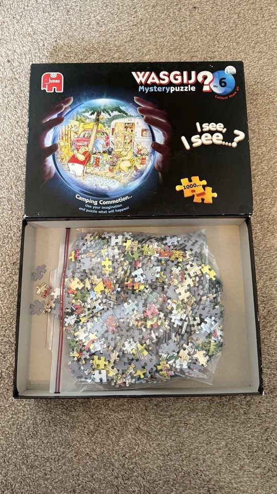 Wasgij Mystery Puzzle Number 6 Camping Commotion 1000pcs Complete ...