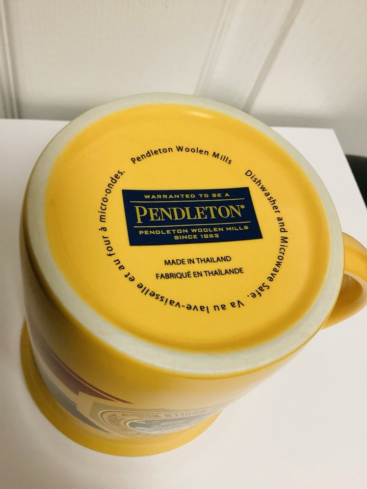 Pendleton Woolen Mills Yellowstone Park Blanket Coffee Mug 18 Ounces ...