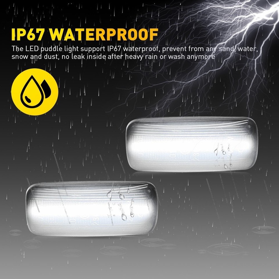 4X Smoked LED Fender Side Marker Lights For 10-18 Dodge RAM 2500 3500 ...