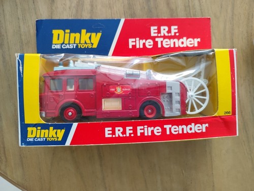 DINKY TOYS ANGLETERRE REF 266 ERF FIRE TENDER QUASI NEUF EN BOITE ...