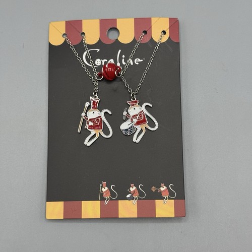 Coraline Jumping Mice Circus Best Friend Necklace Set NEW | eBay