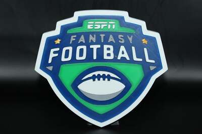 ESPN Fantasy Football 3D printed Logo Sign Wall Desk Shelf Art | eBay