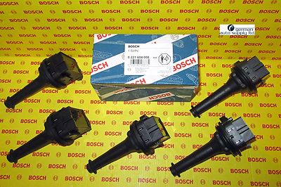 Volvo 5 Piece Ignition Coil Set - BOSCH - 0221604008, 00117 - NEW OEM ...