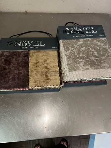 NOVEL~ VELVETS ~ Fabric Sample Books ~ Upholstery Fabric Sample Books ...