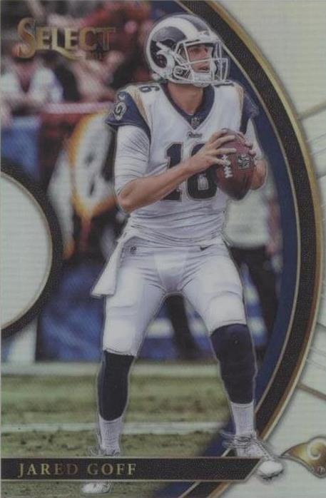 2017 Panini Select - Concourse Jared Goff #3 Silver Prizm for sale ...