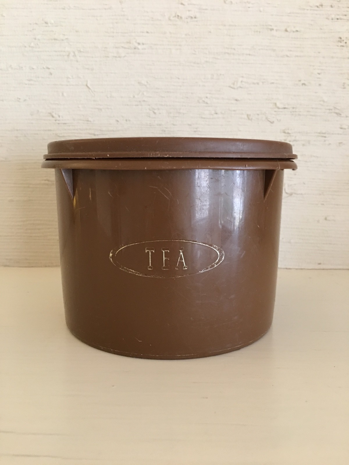 Vintage 1960s Tupperware tea container No. 263 brown Tupper! seal lid ...