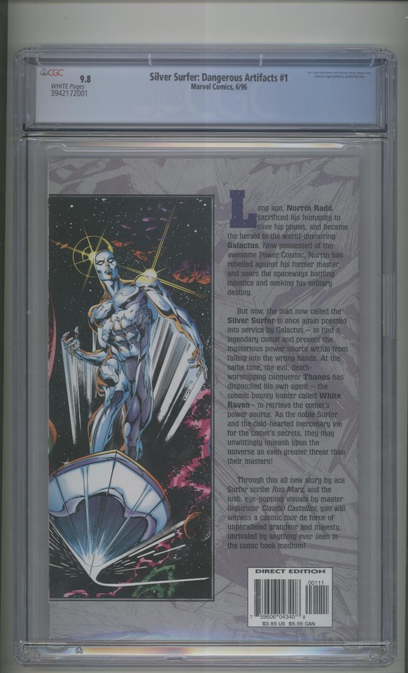SILVER SURFER DANGEROUS ARTIFACTS #1 CGC 9.8 | eBay