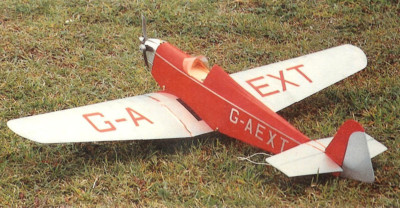 Model Airplane Plans (RC): Dart Kitten II Texaco Scale 45½" for 1/2A ...