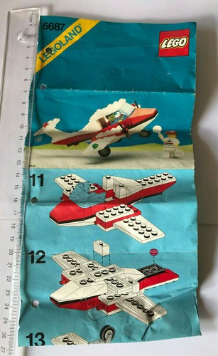 Lego 6687 Bauanleitung Legoland Flugzeug -1987- | eBay.de