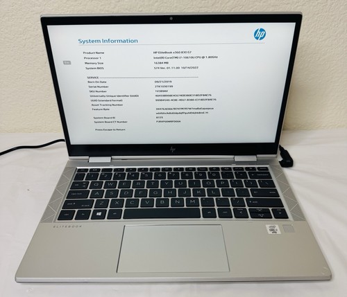 HP EliteBook x360 830 G7 Intel CORE i7 vPro | eBay