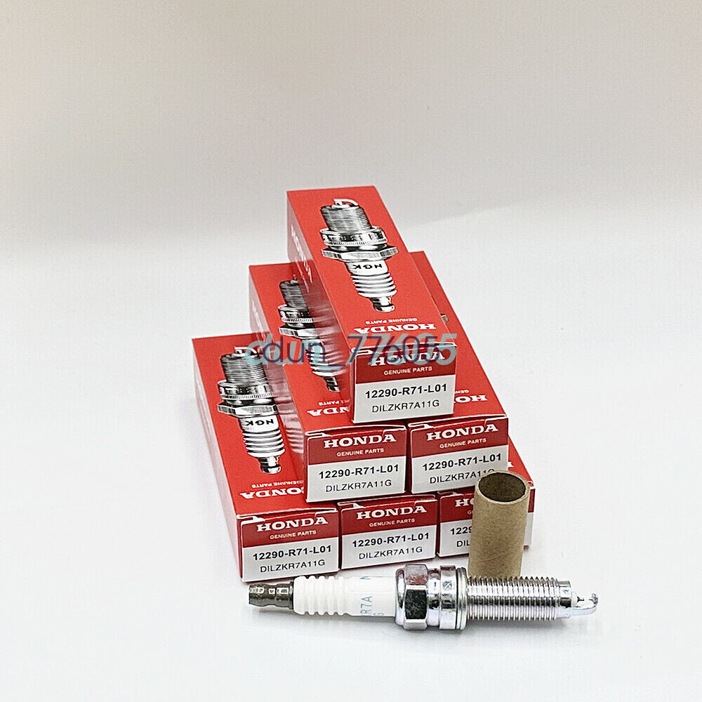 6PCS Iridium OEM 12290-R71-L01 Spark Plug DILZKR7A11G Honda Accord V6 ...