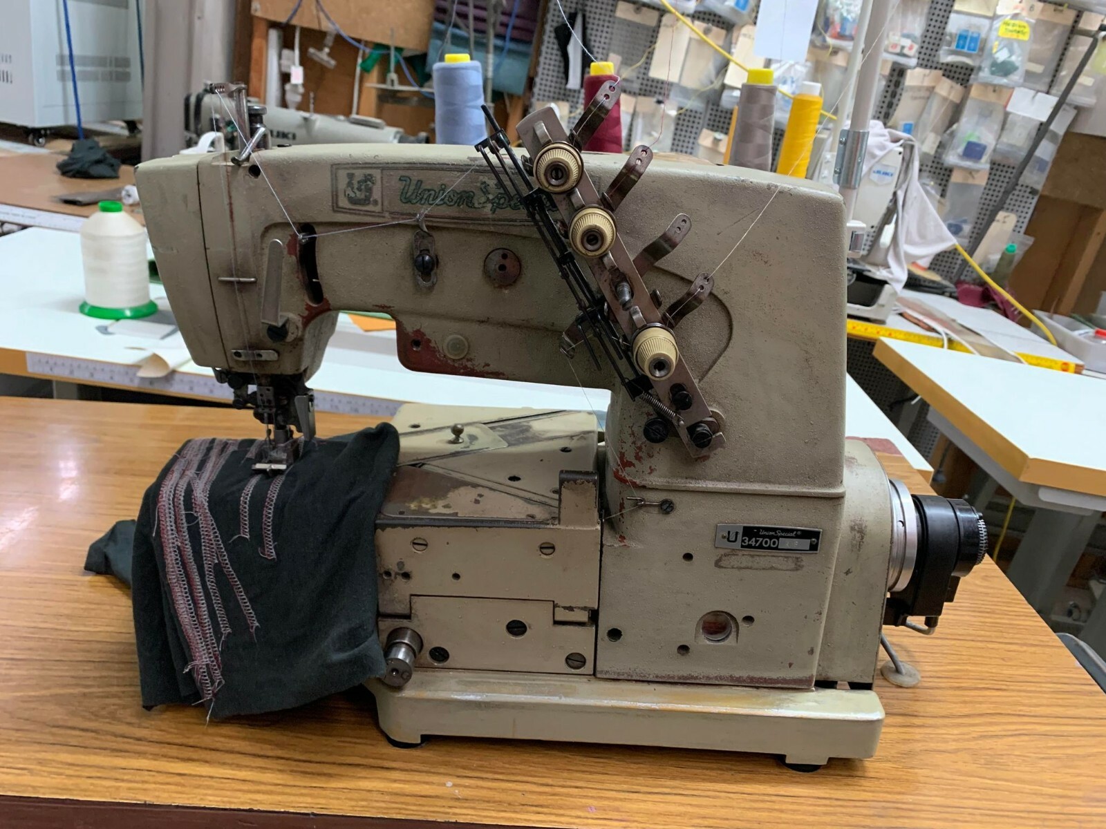 INDUSTRIAL AUTOMATIC COVERSTITCH SEWING MACHINE | eBay Australia