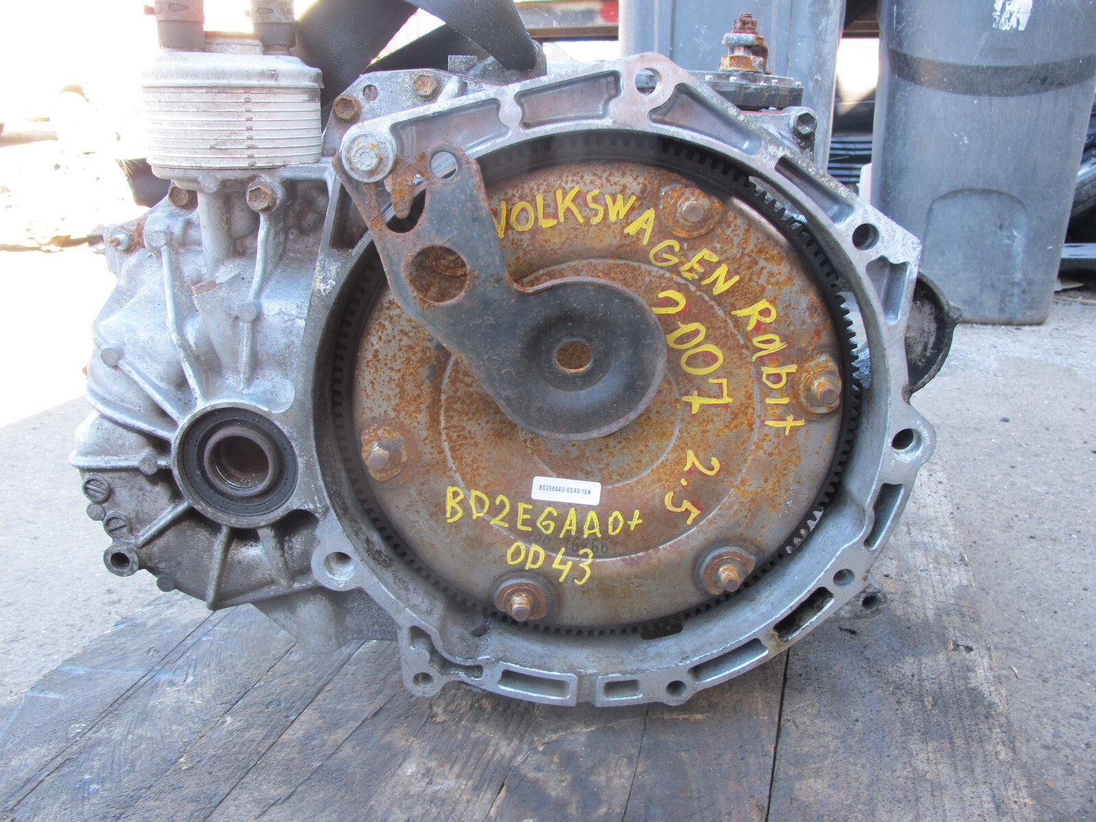 2007 VOLKSWAGEN RABBIT 2.5L AUTOMATIC TRANSMISSION WITH 206K MILES ...