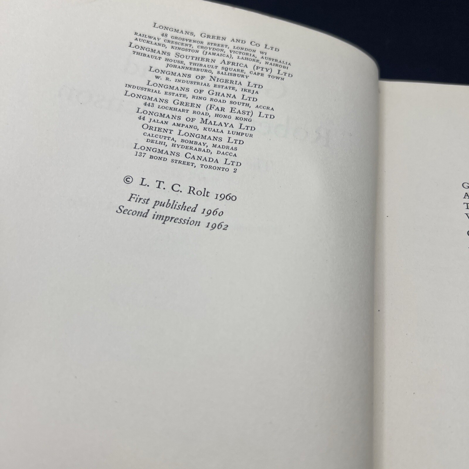 LTC ROLT: 1962 George and Robert Stephenson The Railway Revolution with ...