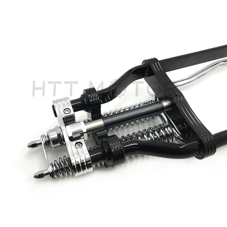 20" 2 Under Chrome bLACK Springer Front End With Axle Kit For Harley ...