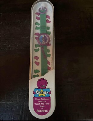 Vintage Armitron Barney The Purple Dinosaur Children’s Wrist Watch In ...