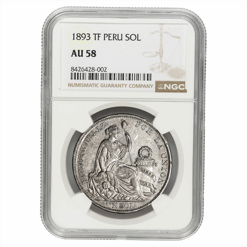 1893 TF Peru 1 Sol NGC AU 58 | eBay