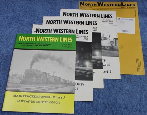 5 1970's North Western Lines Magazines Railroad Trains Graphics Photos ...
