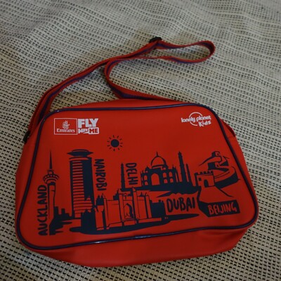 Emirates Fly With Me Lonely Planet Kids Red Airline Retro Bag Crossbody ...