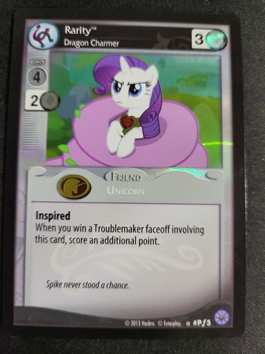 My Little Pony Rarit Dragon Charmer Promo #Pf5 Foil Card MLP TCG ...