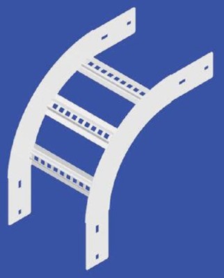 Burndy CABLE LADDER EXTERNAL RISER 450mm Radius,Nema 16A,Galvanised-150 ...