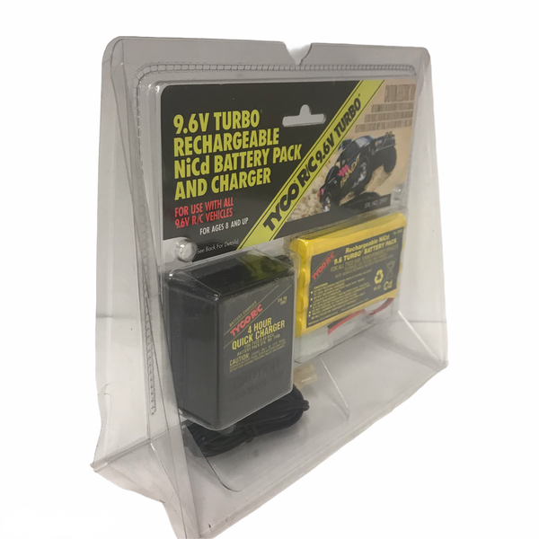 TYCO R/c Battery and Charger 9.6v Turbo Remote Control NiCd 4 Hour ...