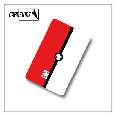 Pokémon Pokeball art bank / Debit / Credit Card Skin / Sticker - gift ...