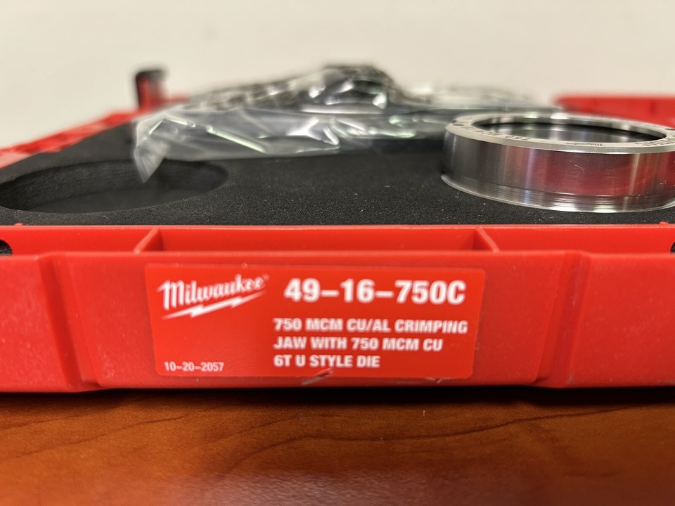 Milwaukee 49-16-750c 750 MCM Cu/Ai Crimping Jaw W/ 6T U Style Die | eBay