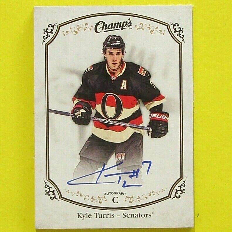 KYLE TURRIS 2015-16 AUTOGRAPH CHAMP'S #66 Ottawa Senators | eBay