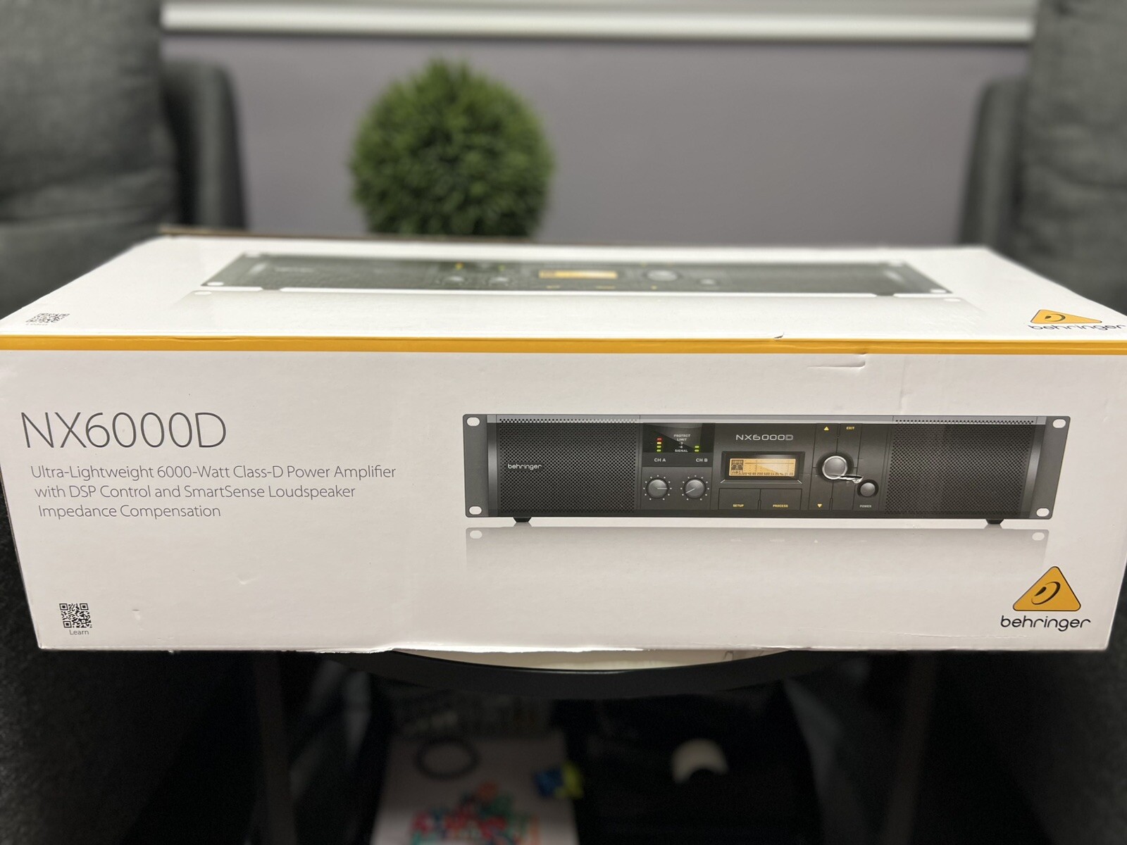 Behringer NX6000 6000 Watt Power Amplifier Amp AKG M80mkii Headphone 2 ...