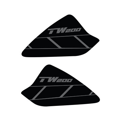 TW200 Shroud Graphics 1987-2023 retro black/gray 25mil thick gloss ...