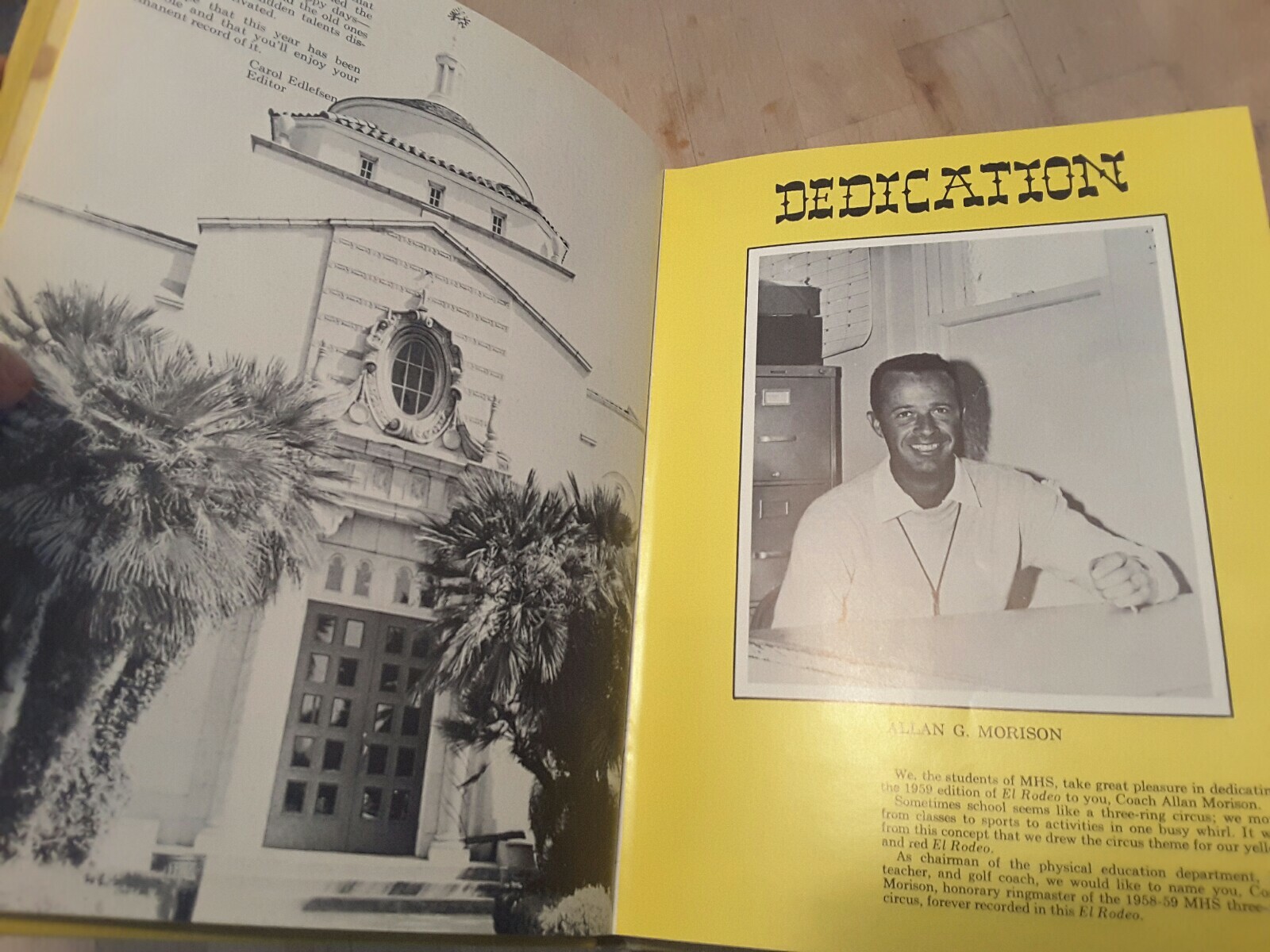 Vintage 1959 Merced High School Yearbook El Rodeo California History | eBay