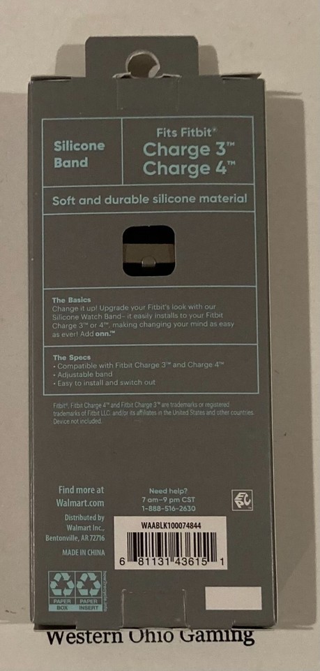 Add ONN. Silicone Band fits Fitbit Charge 3 & Charge 4 NEW | eBay
