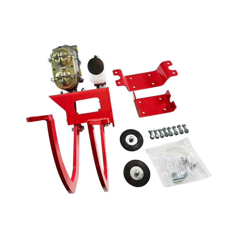 Universal Red Manual Clutch Pedal Assembly Master Cylinder Ford Chevy ...