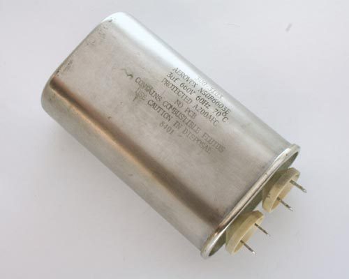 2x 3uF 660VAC Motor Run Capacitor 660V AC 3 mfd 3mfd 660 Volts Pump ...