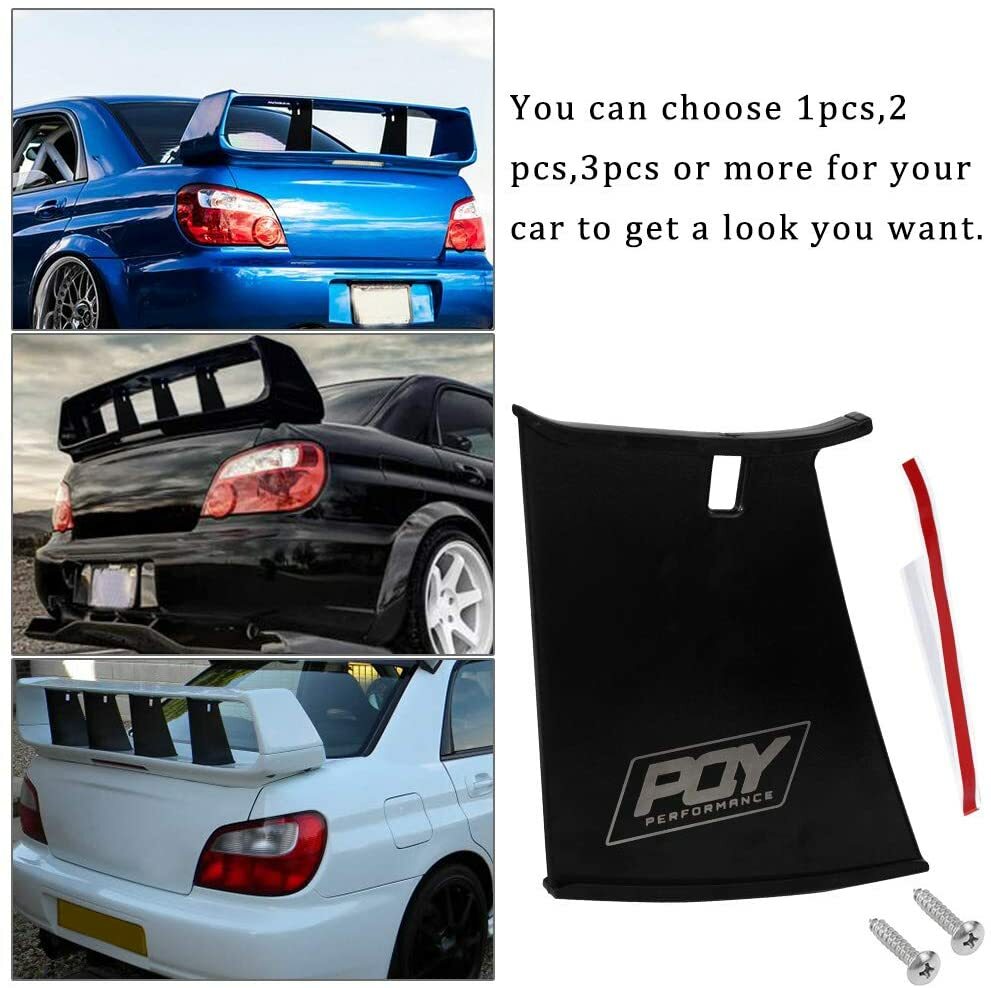 2x Trunk Spoiler Wing Stiffi Support Stabilizer For Subaru Impreza WRX ...