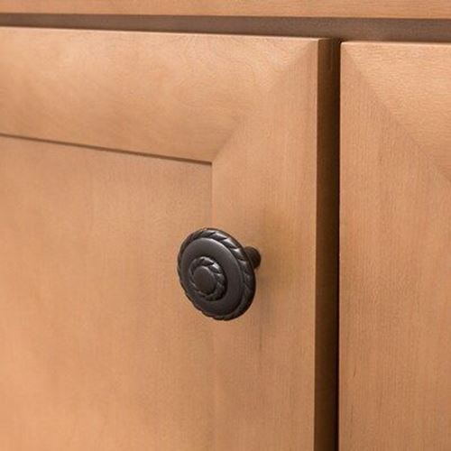 1-9/16" Double Rope Knob Flat Black | eBay