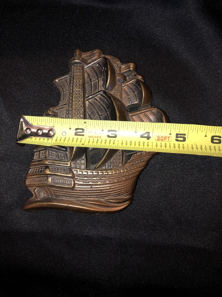 Vintage 1964 Miller Studio Inc. Chalkware Pirate Viking Ship Hanging ...