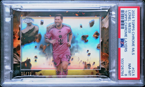 2024 Topps Chrome Mls - Topps Chrome Layers Lionel Messi #CL5 for sale ...
